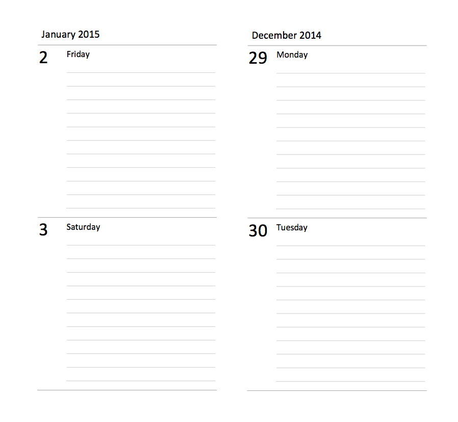 Philofaxy: Diary Inserts 2015